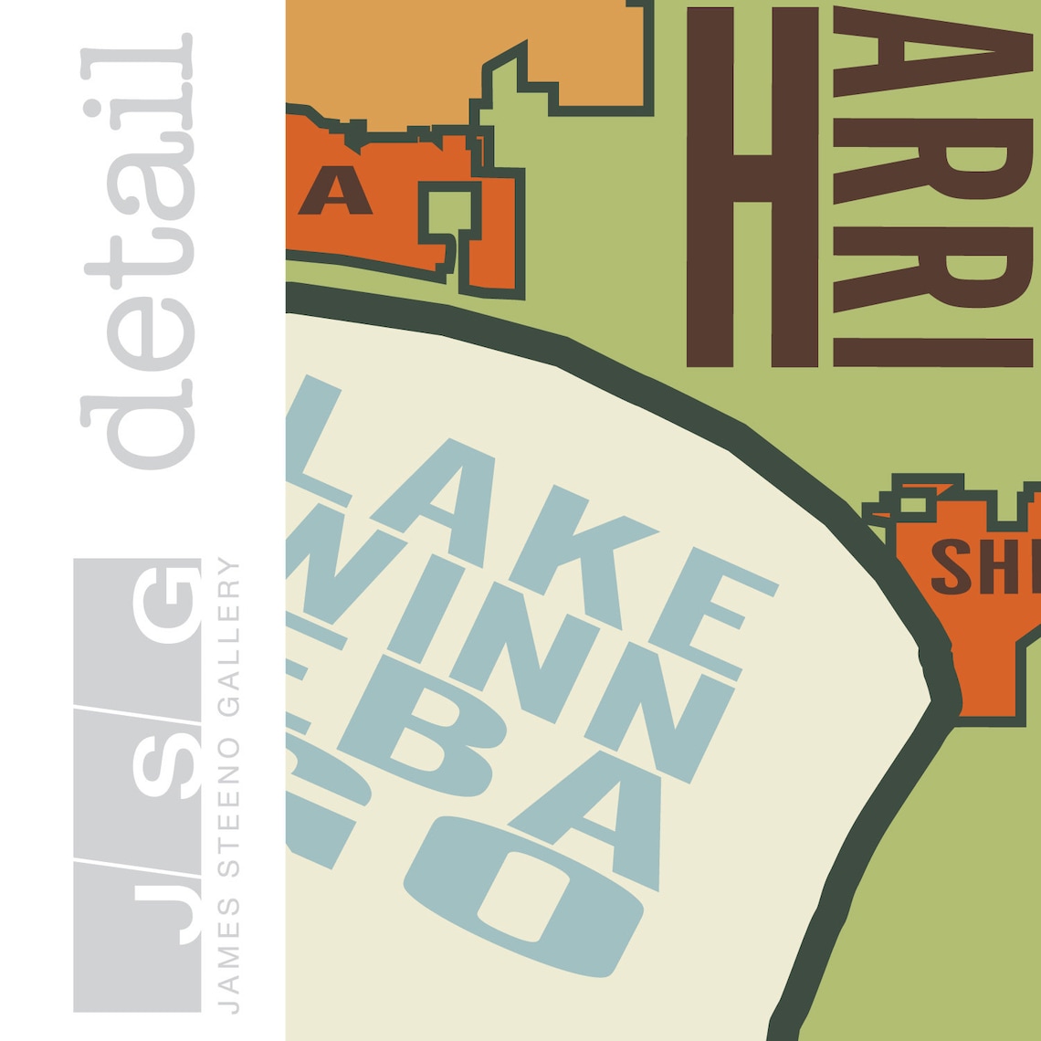 Fox Cities Wisconsin Typography Map Art Print by James Steeno (fox ...