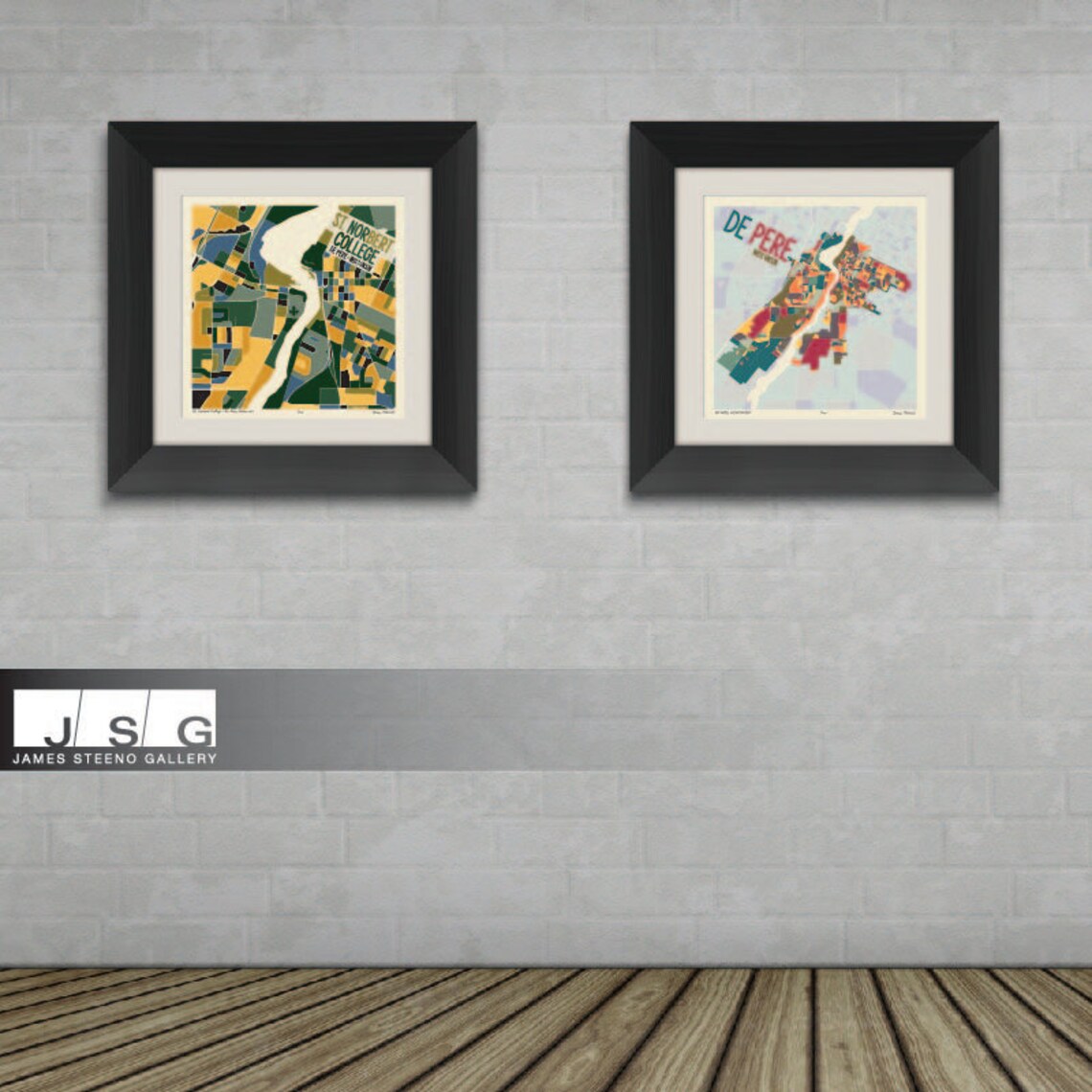 St Norbert College De Pere Wisconsin Campus Art Map Print - Etsy