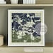 Cisco Chain of Lakes Wisconsin Michigan Art Map Print by James Steeno ...