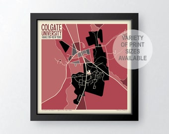 Colgate Campus Map - Etsy