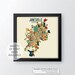 Wind Lake, Wisconsin Art Map Print racine County by James Steeno - Etsy