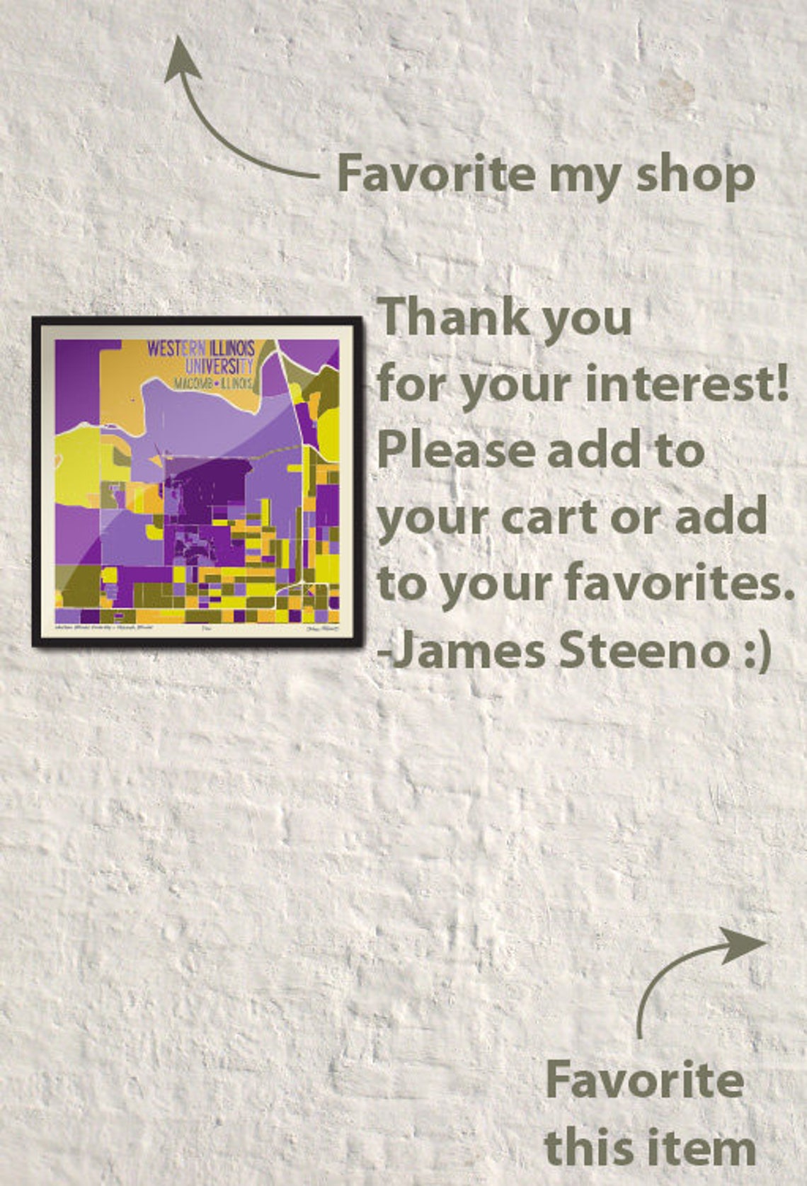 Western Illinois University Macomb Illinois Campus Art Map - Etsy