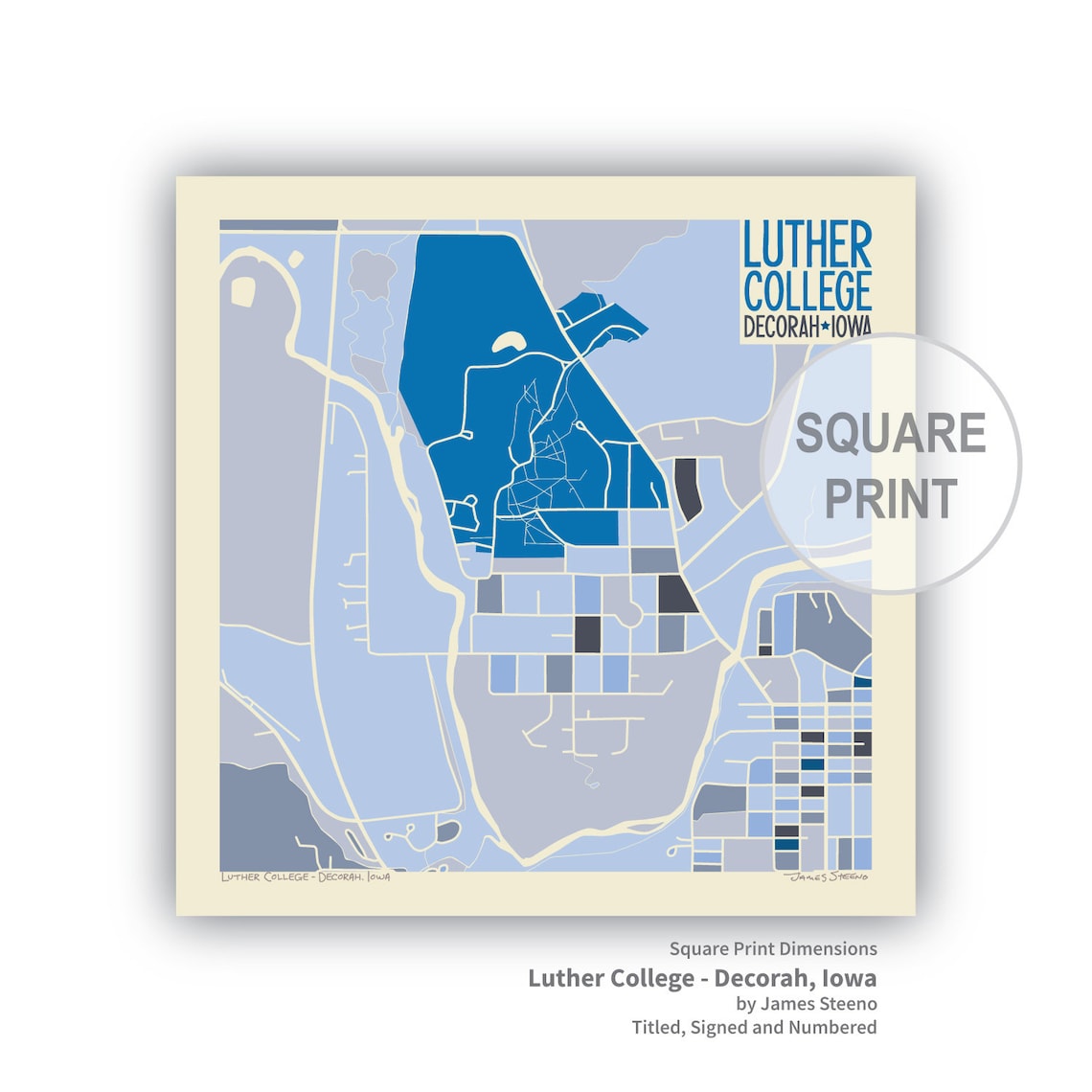 Luther College Decorah Iowa Campus Art Map Print - Etsy Luther College Decorah Iowa Campus Art Map Print - Etsy