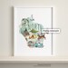 Up North Wisconsin Fun Map Watercolor Art Print by James - Etsy