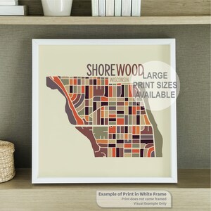 Shorewood, Wisconsin Art Map Print (milwaukee County) by James Steeno ...