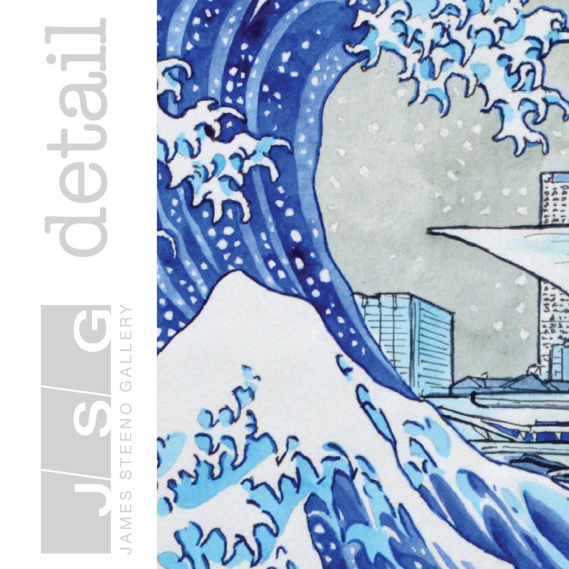 Milwaukee Wave Watercolor Art Print by James Steeno milwaukee | Etsy