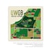UWGB Green Bay Wisconsin University Campus Art Map Print by | Etsy