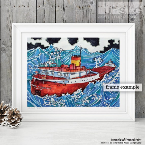 Edmund Fitzgerald Drawing