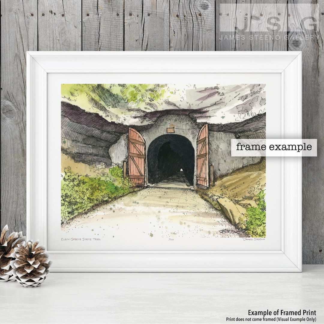 Elroy-sparta State Trail Art Print by James Steeno County Park, Bike ...