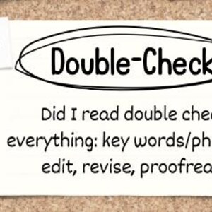 Am I Really Done? Self-check Poster | Editable Printable for Student ...