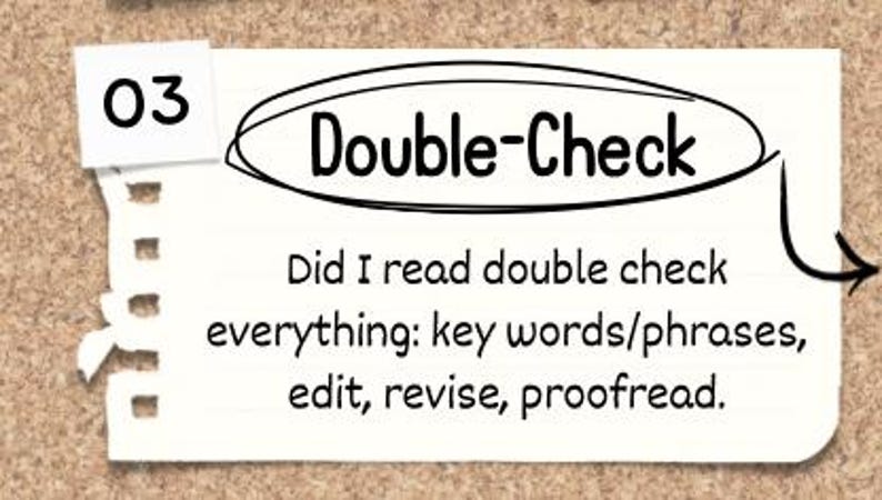 Am I Really Done? Self-check Poster | Editable Printable for Student ...