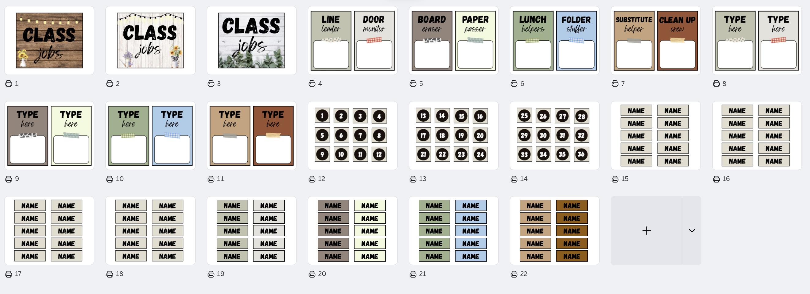 Editable Modern Farmhouse Classroom Jobs | Printable Student Job Cards ...