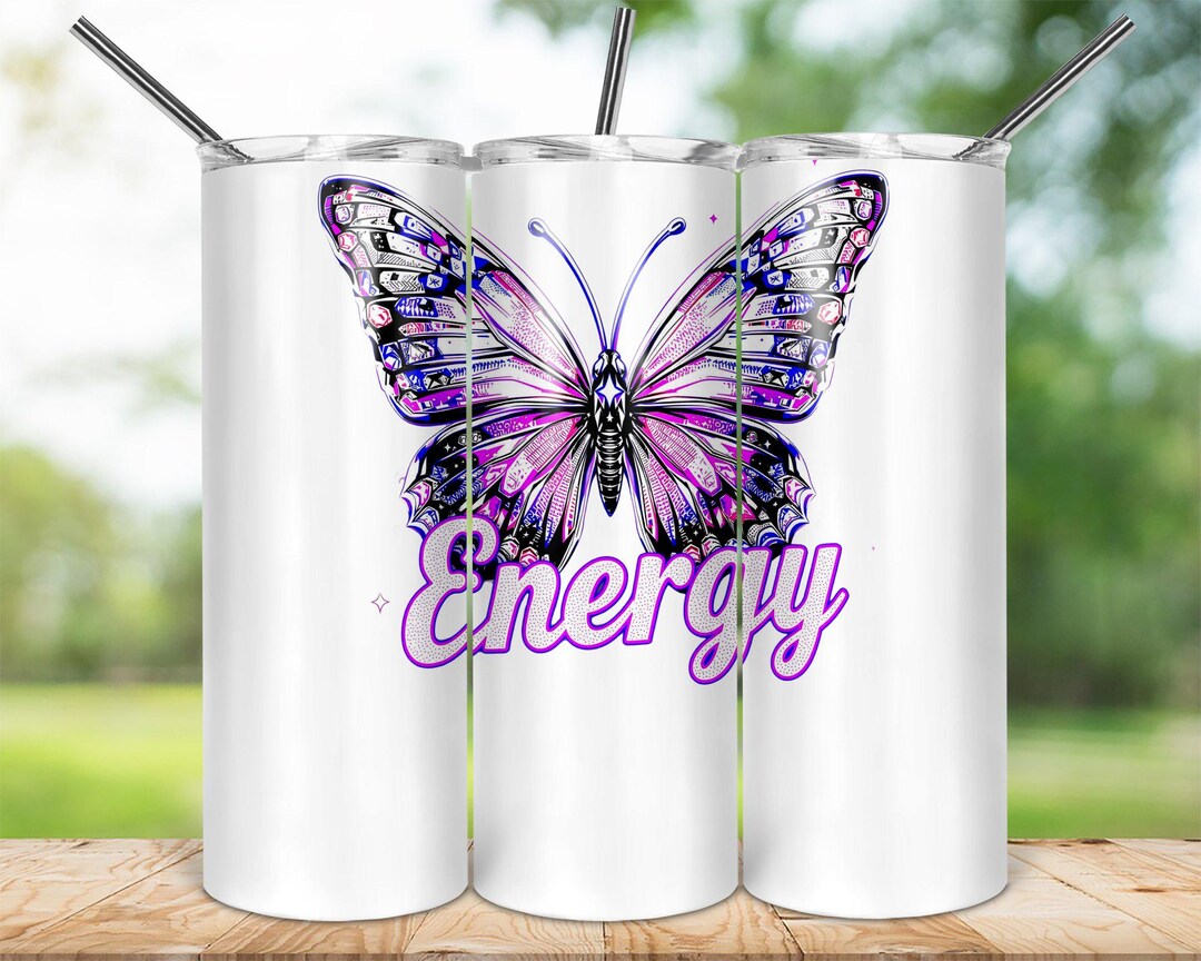 Butterfly Energy Design: Colorful Digital Download for Mugs, T-shirts ...