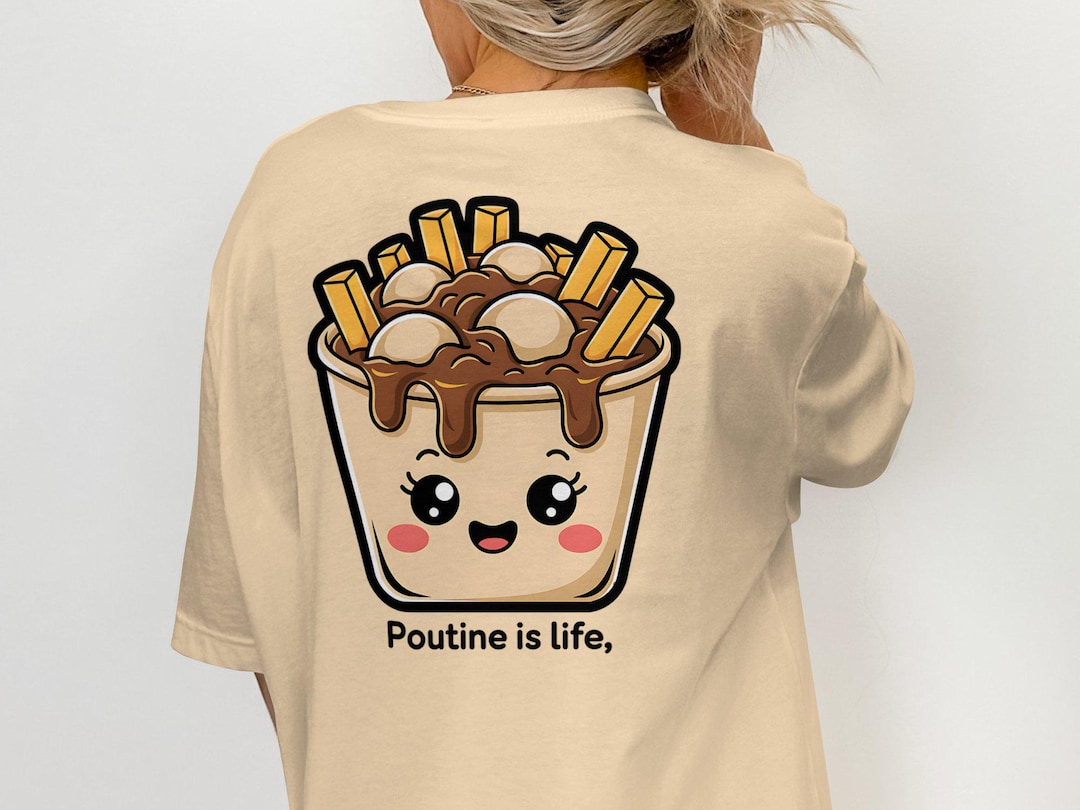 Cute Kawaii Poutine Digital Download, Adorable Poutine is Life Design ...