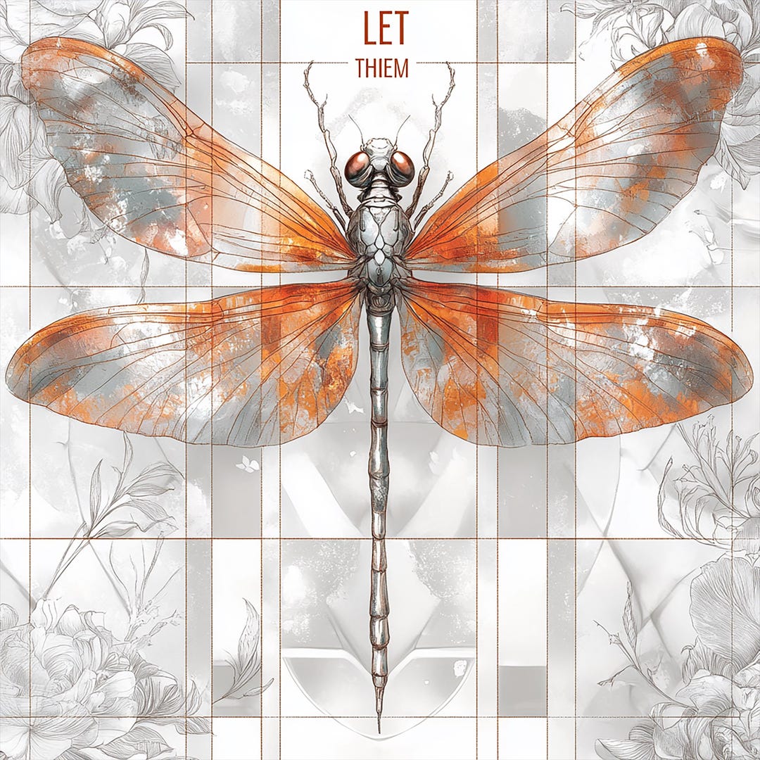 Six Digital Download Files in One. Dragonfly Artwork Illustration 300 ...