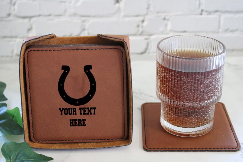Custom NFL Teams Coaster Set, Personalized NFL Coaster, 6 Piece Coaster ...