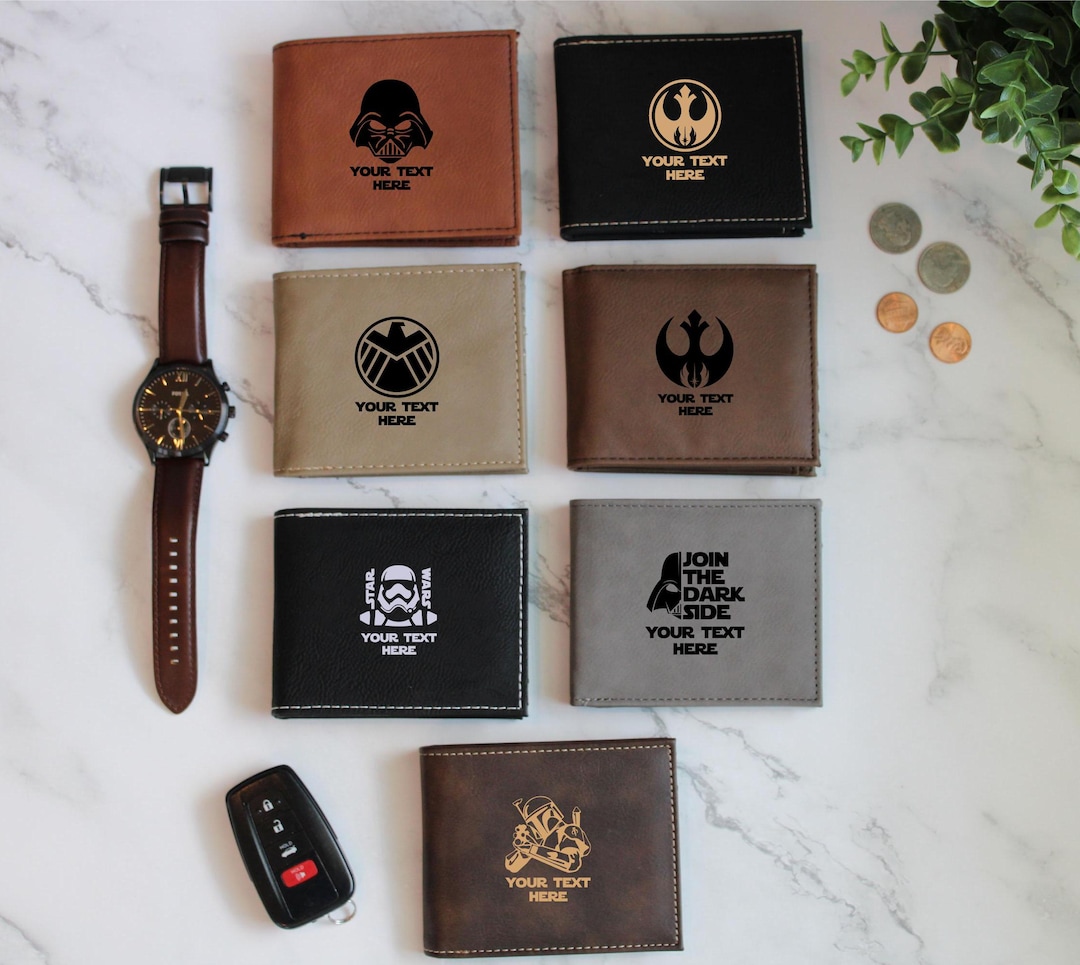 Personalized Star Wars Wallet, Custom Leatherette Wallet, Star Wars ...