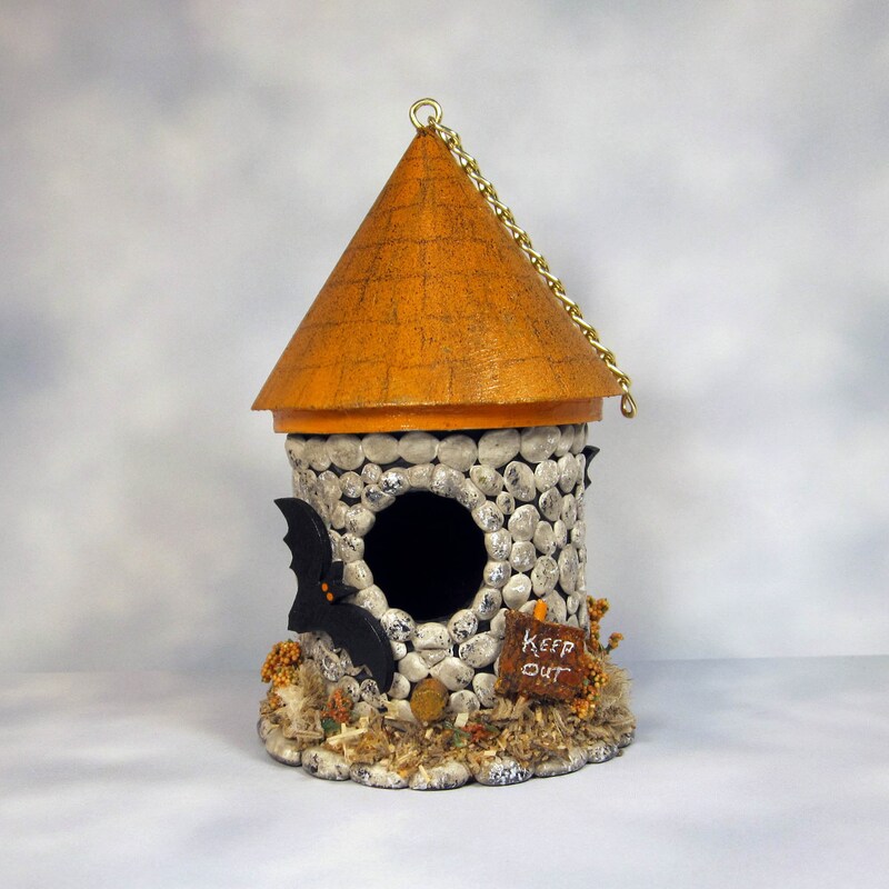 Halloween Birdhouse - Etsy