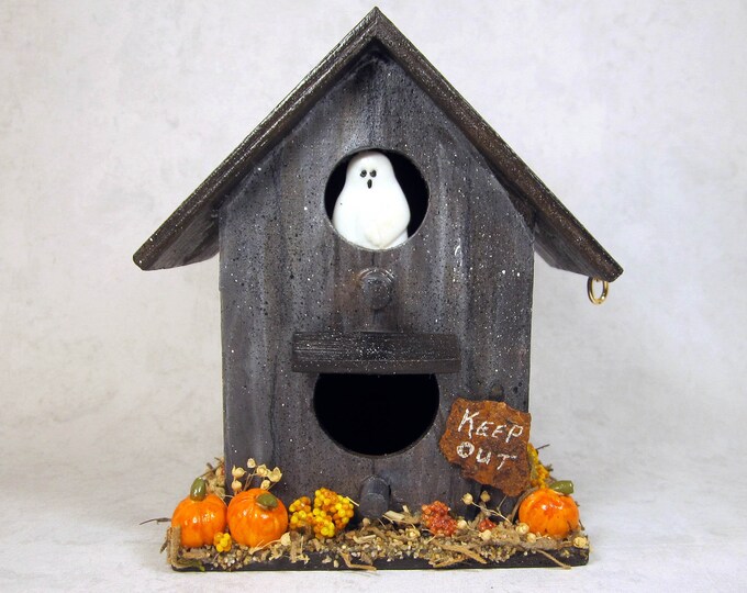 Halloween Haunted Mini Birdhouse - Etsy