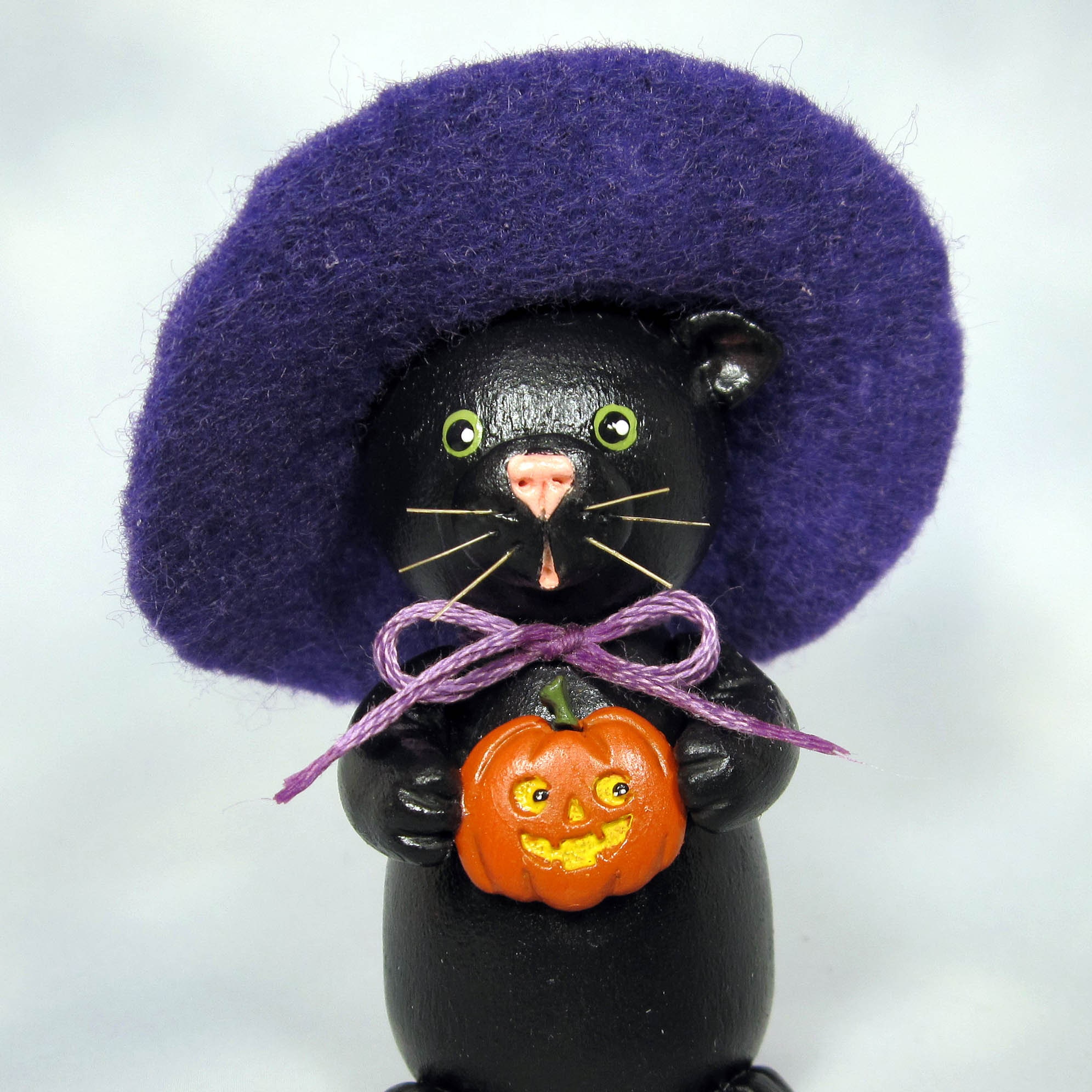 Halloween Witch Kitty Ornament - Etsy