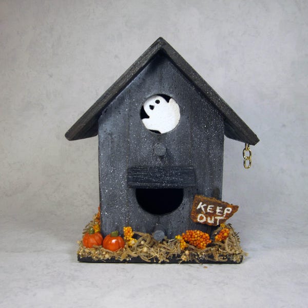 Halloween Birdhouse - Etsy