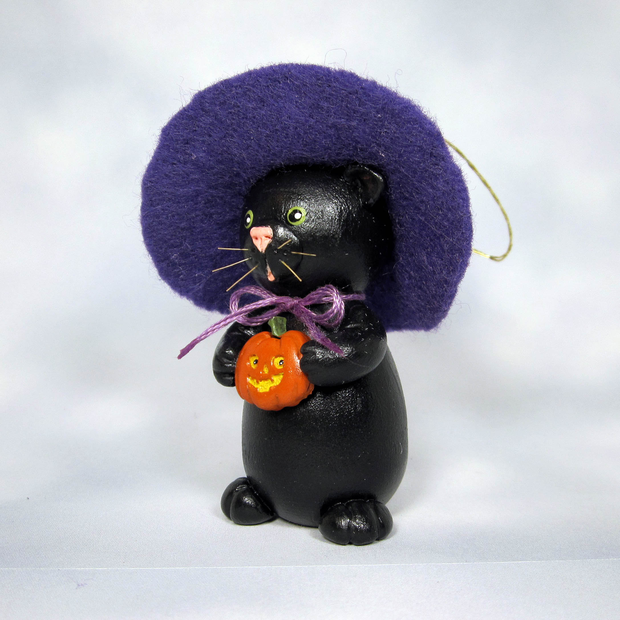 Halloween Witch Kitty Ornament - Etsy
