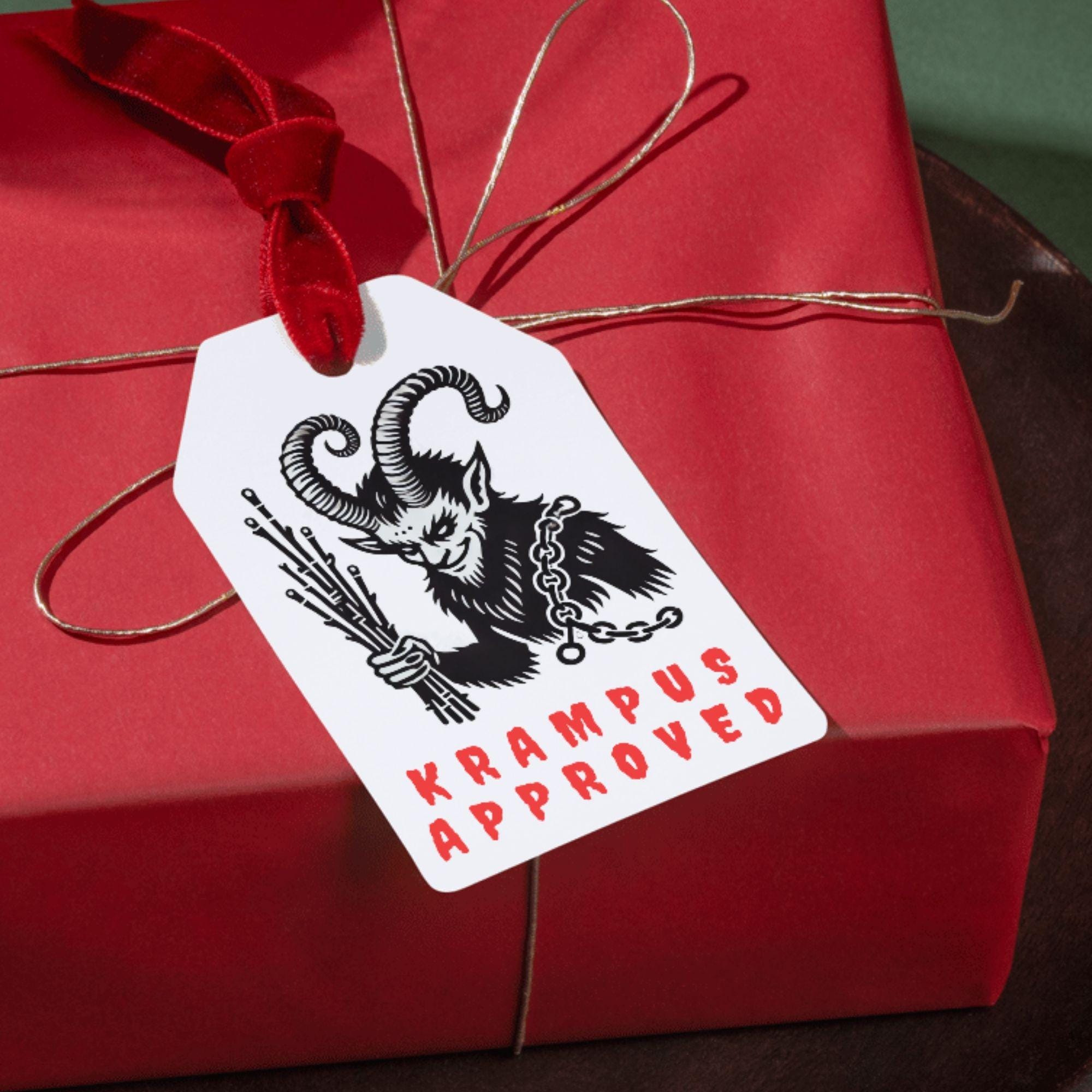 Custom Krampus Gift Tags: Dark Christmas Printable (digital Download ...