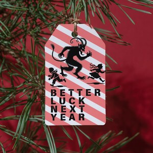 Custom Krampus Gift Tags: Dark Christmas Printable (digital Download ...