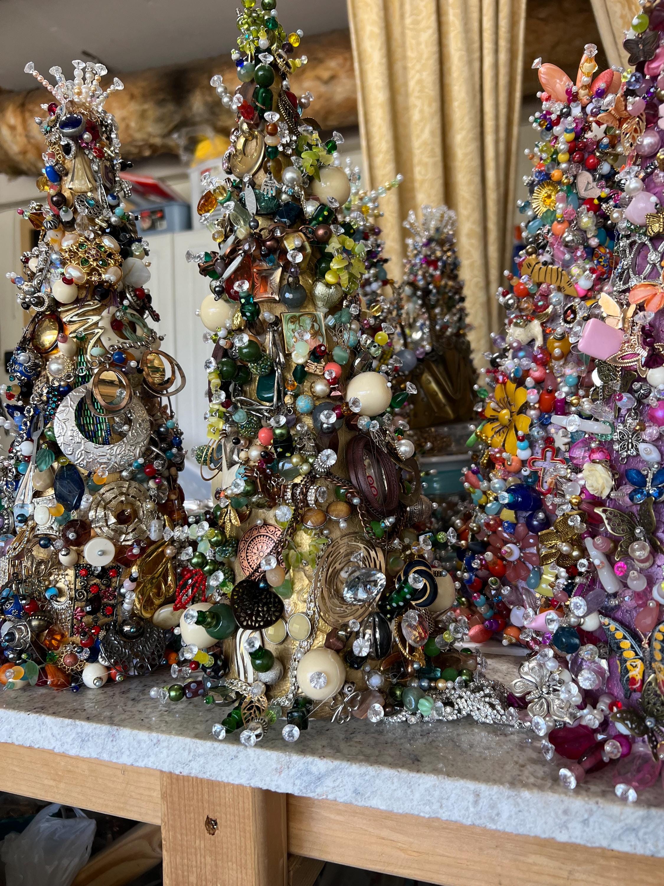 Vintage Jewelry Christmas Trees - Etsy