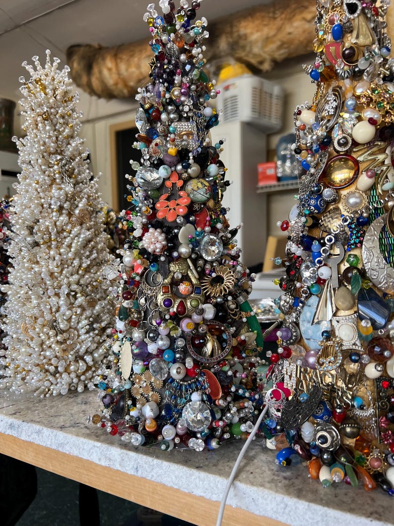 Vintage Jewelry Christmas Trees - Etsy