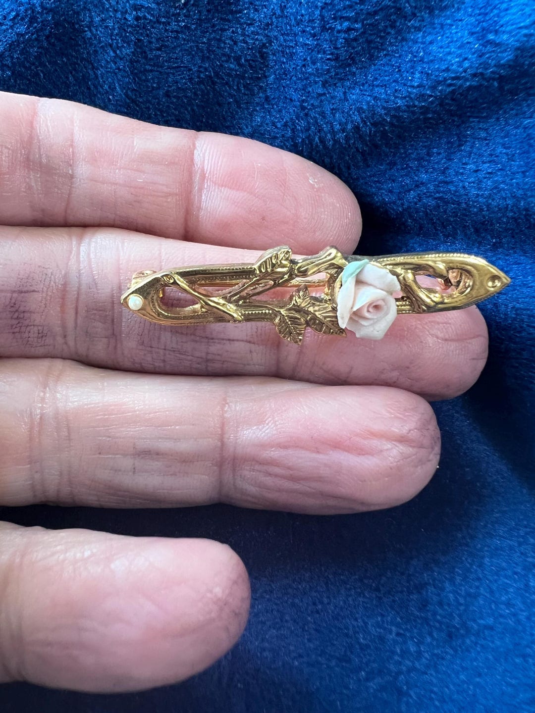 Vintage Rose Pin - Etsy