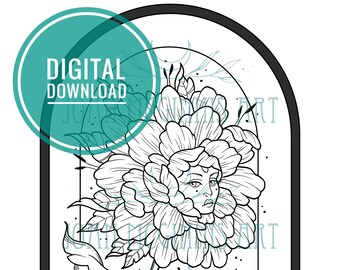 INSTANT DOWNLOAD Atlas Moth Coloring Page, Digital Download Art, Art ...