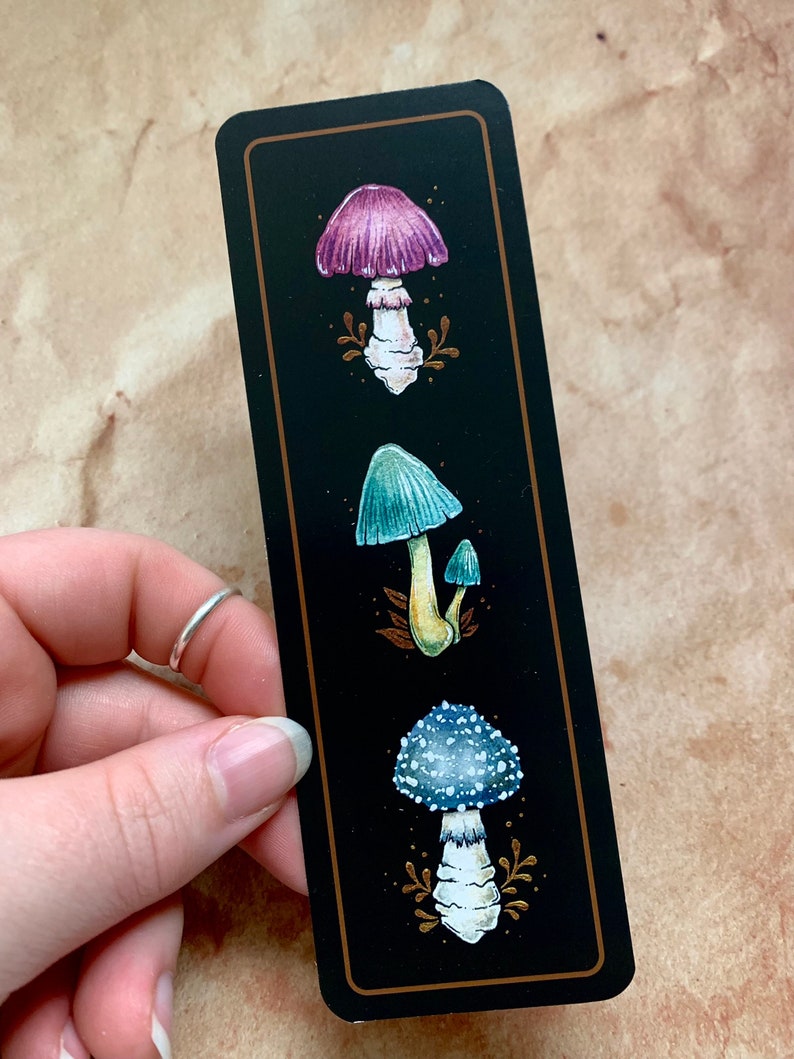 Mushroom Bookmark Cottage Core Bookmark Mycology Gift - Etsy