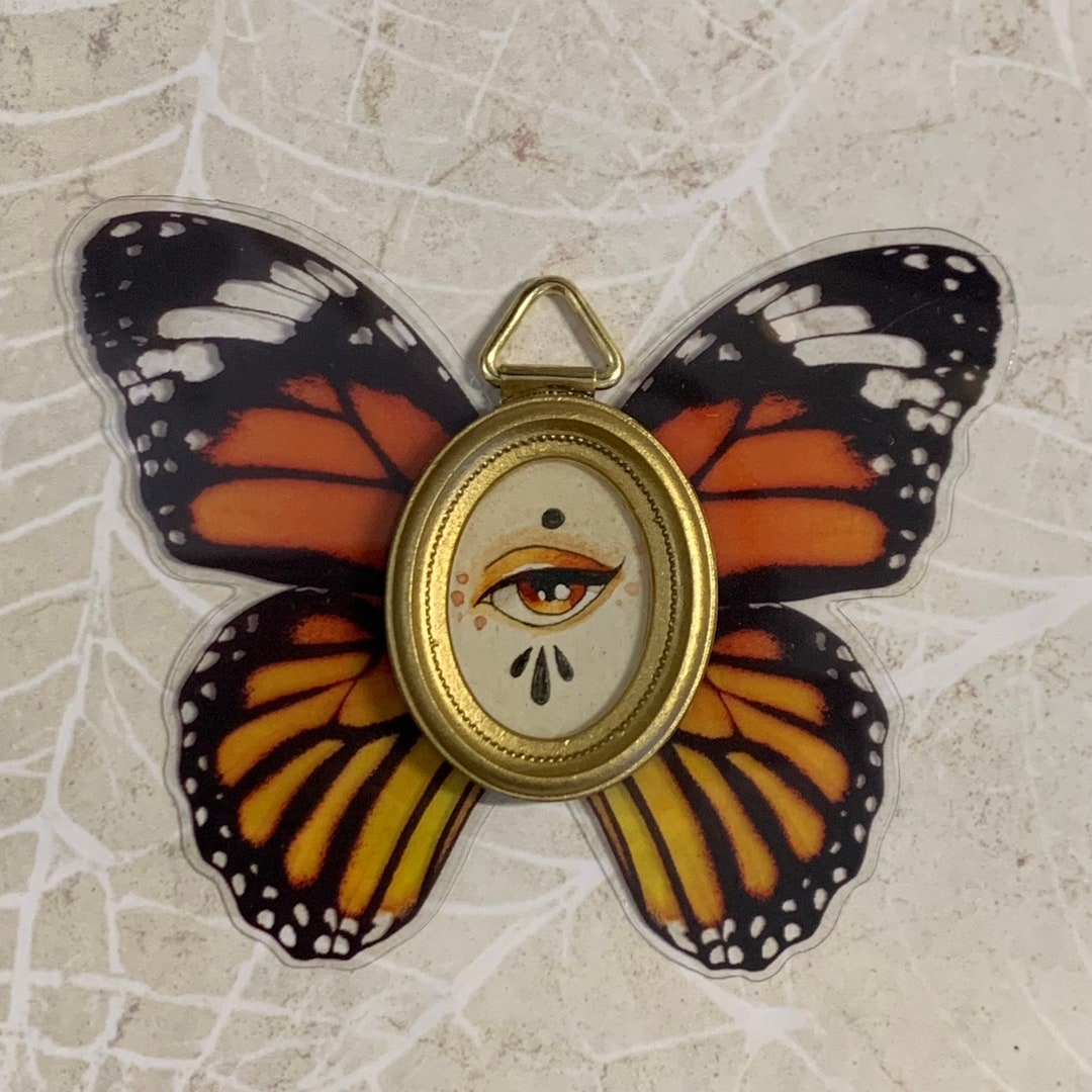 Flying Eye Art Original Watercolor Painting in Resin - Etsy