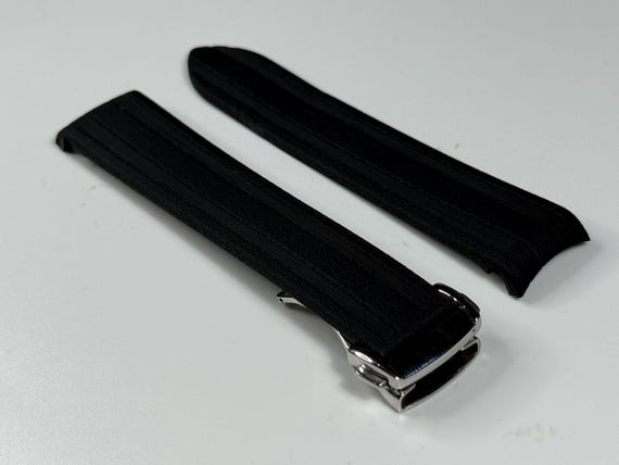 20mm rubber strap steel deployment clasp bracelet fo… - Gem