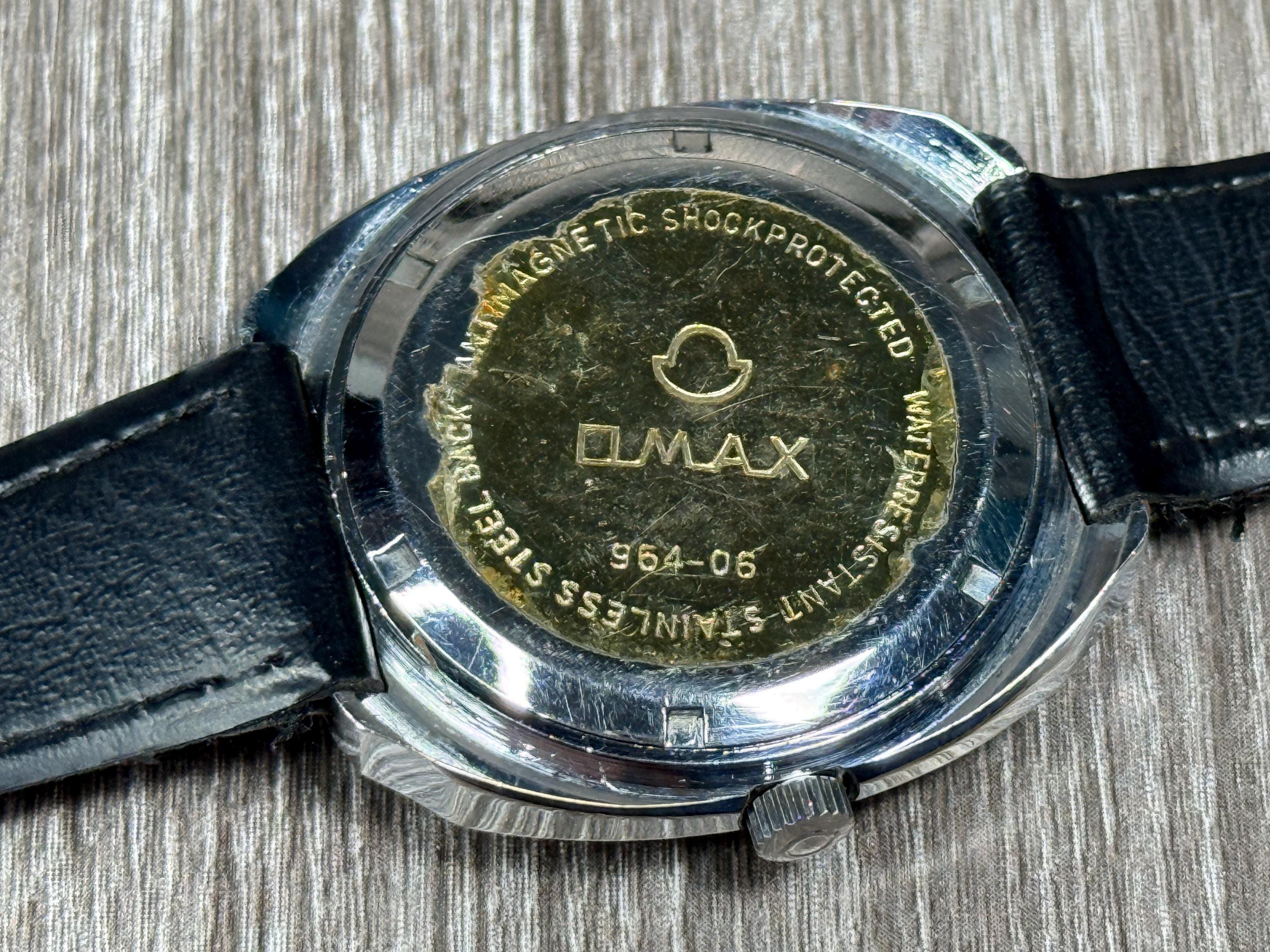 Omax Vintage Swiss Automatic Mens 17 Jewels Working Shock Protected ...