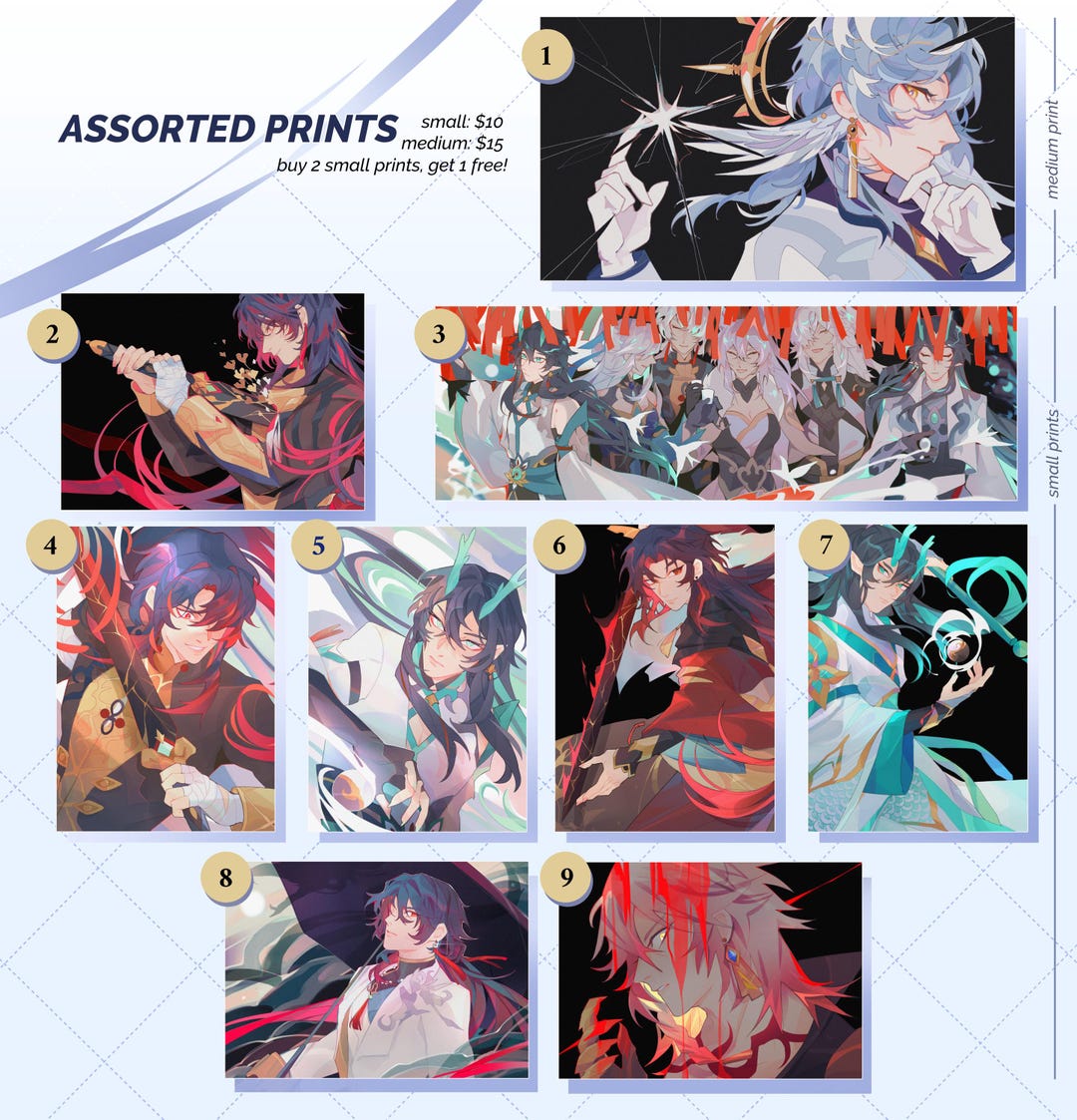 Honkai Star Rail [HSR] Assorted Prints - Etsy