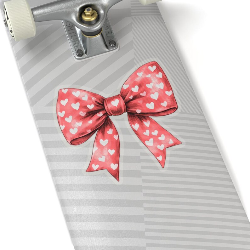 Heart Bow Kiss-cut Stickers Cute Decor for Laptops, Journals, Gifts ...
