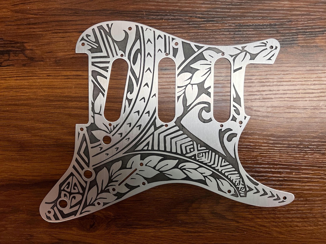 Floral Etched Aluminum Silver Strat Pickguard - Etsy