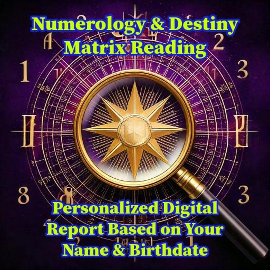 Personalized Numerology Reading: Destiny Matrix, Life Path (PDF) - Etsy