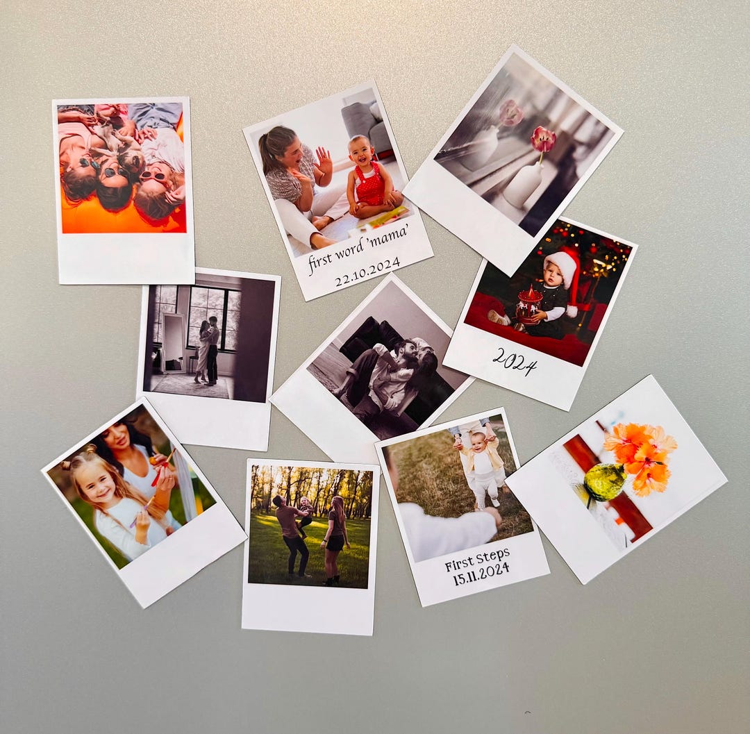 Personalised Polaroid Photo Magnet | Fridge Magnet | Custom Photo ...