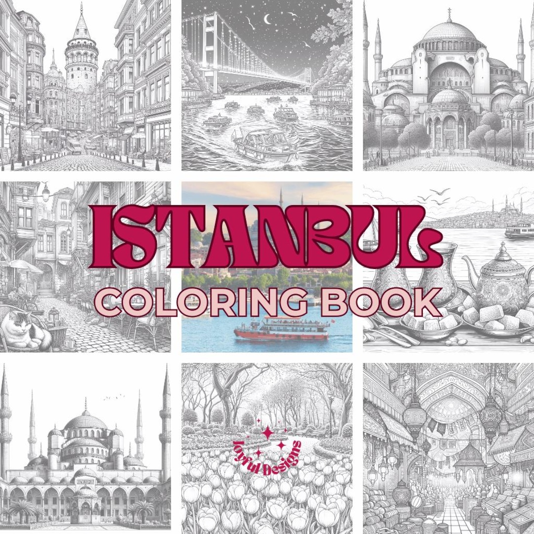 Realistic Istanbul Colouring Pages | Turkish Culture & Landmarks ...