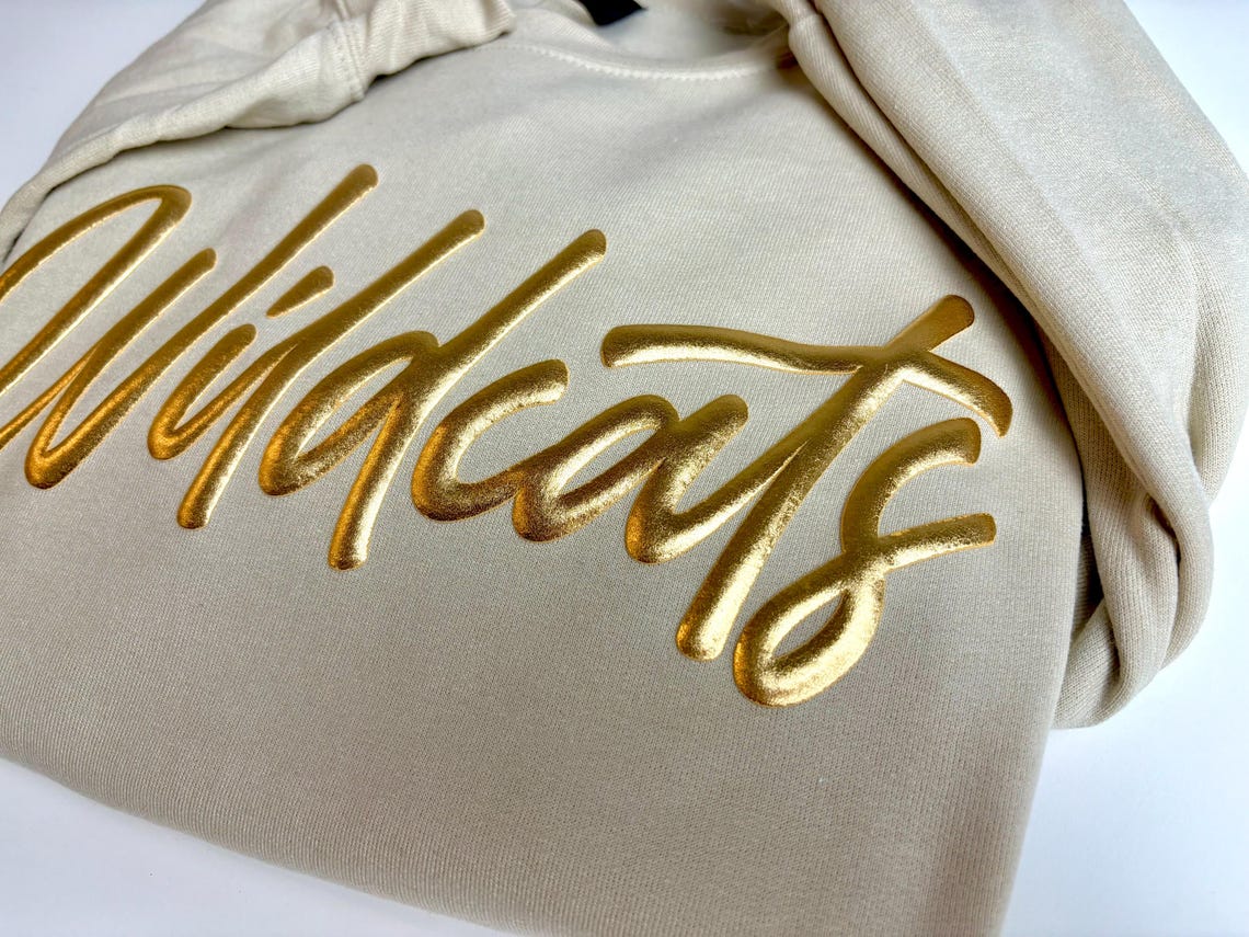 Custom Gold Metallic Puff - Etsy