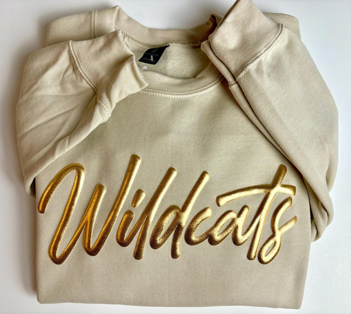 Custom Gold Metallic Puff - Etsy