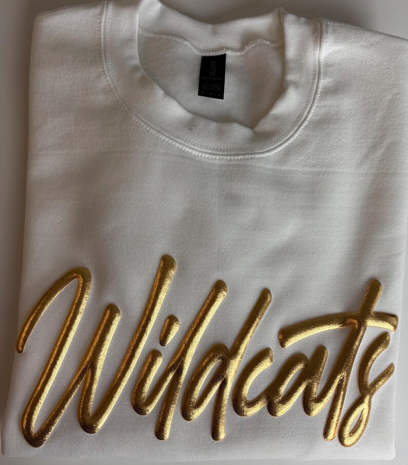Custom Gold Metallic Puff - Etsy