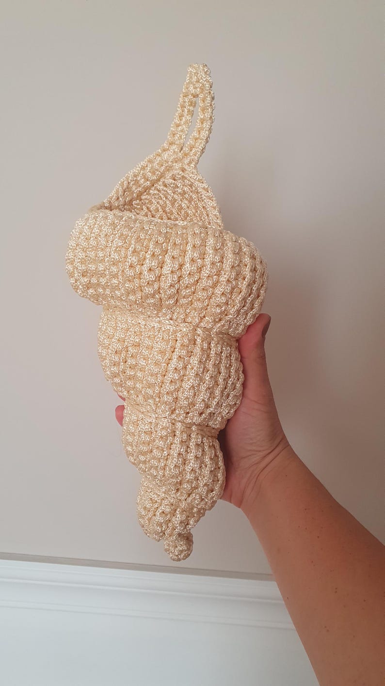 Crochet Seashell Basket Wall Hanging, Handmade Marine Home Decor ...