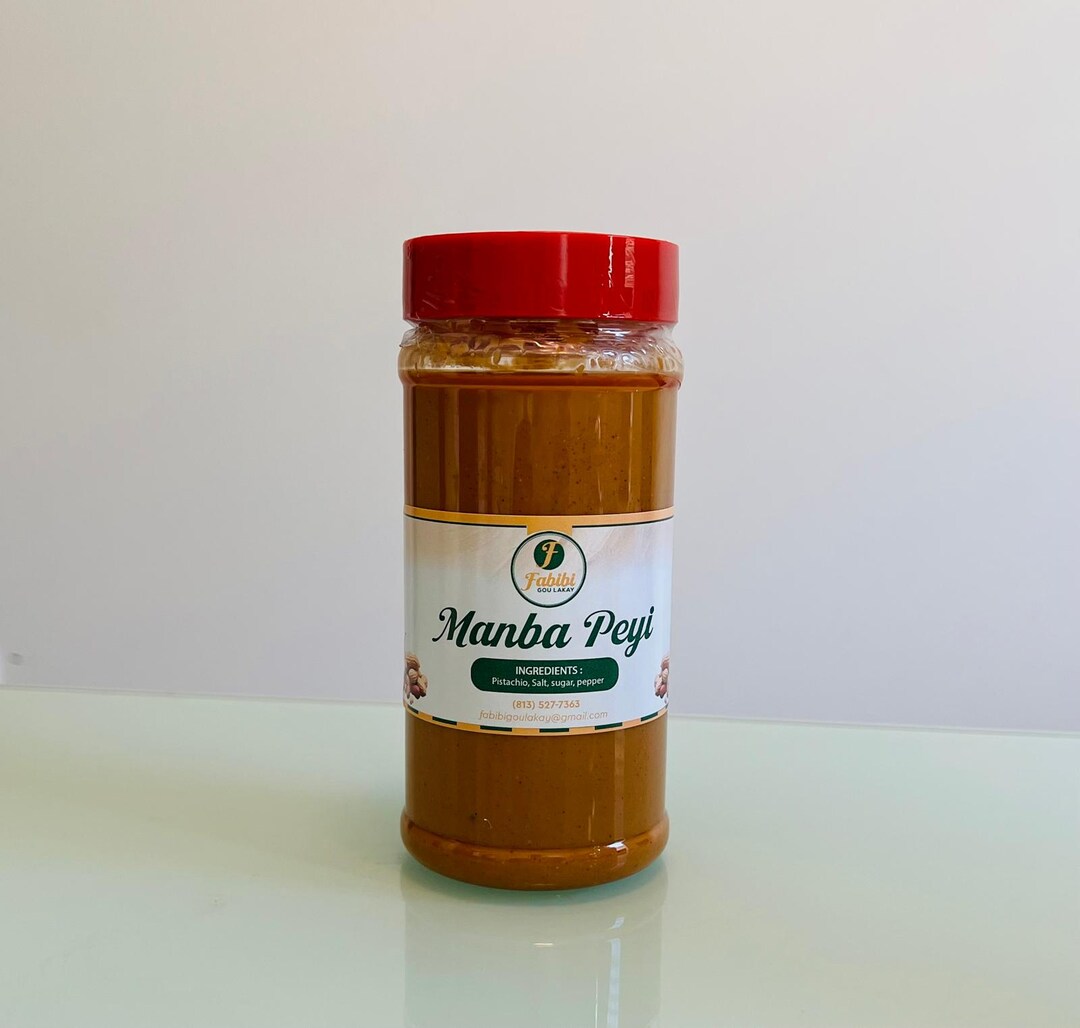 Haitian Manba,spicy or Natural Peanut Butter,authentic Caribbean Spread ...