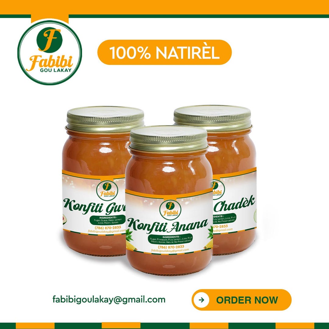 Haitian Konfiti, Authentic Caribbean Fruit Jam, Handmade Natural ...