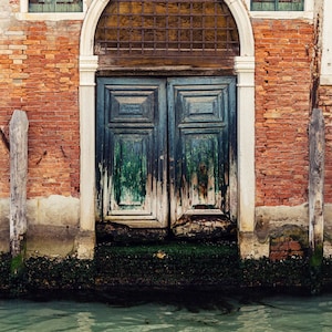 Venice Canal Door Photography Rustic Wall Art Print Italy Travel ...