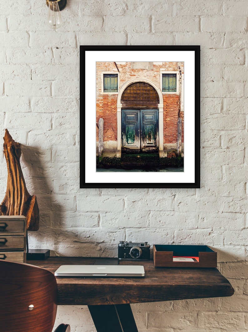 Venice Canal Door Photography Rustic Wall Art Print Italy Travel ...